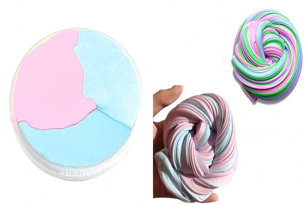 Slime Toy Colorful Soft Non-stick Fluffy Floam Slime Clay for Children ...