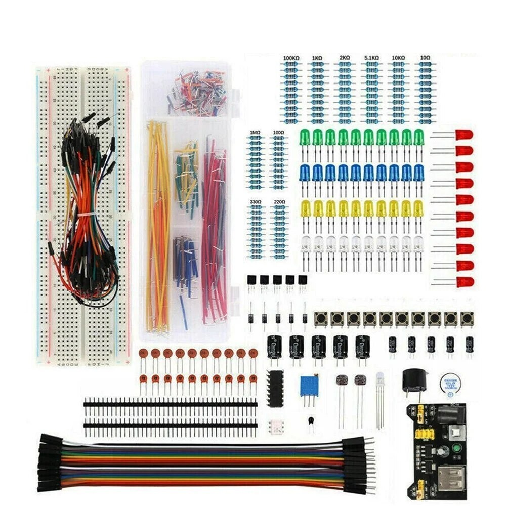 830 Breadboard Set Tie-points Breadboard Set Electronic Component Basic ...