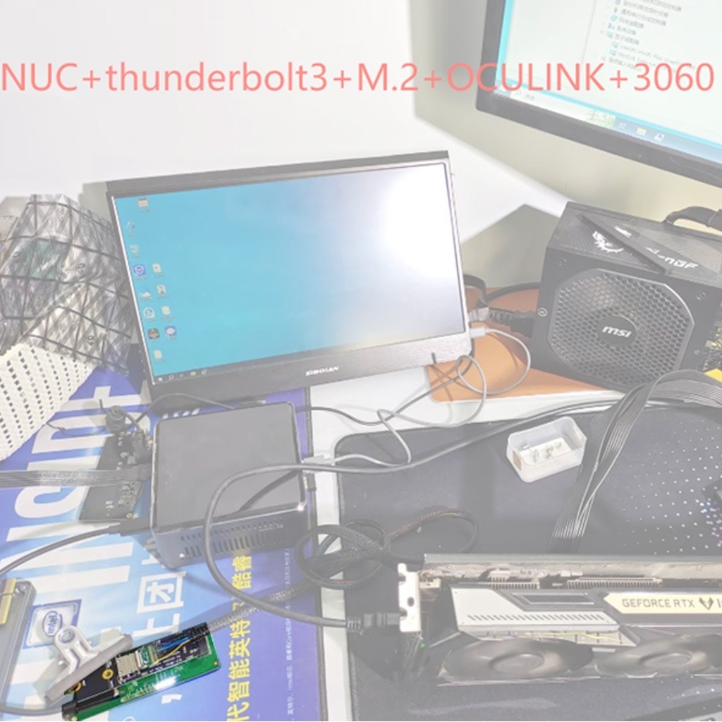 For Oculink / M.2 NVMe Laptop eGPU CaseExternal Graphics Card GPU Dock ...