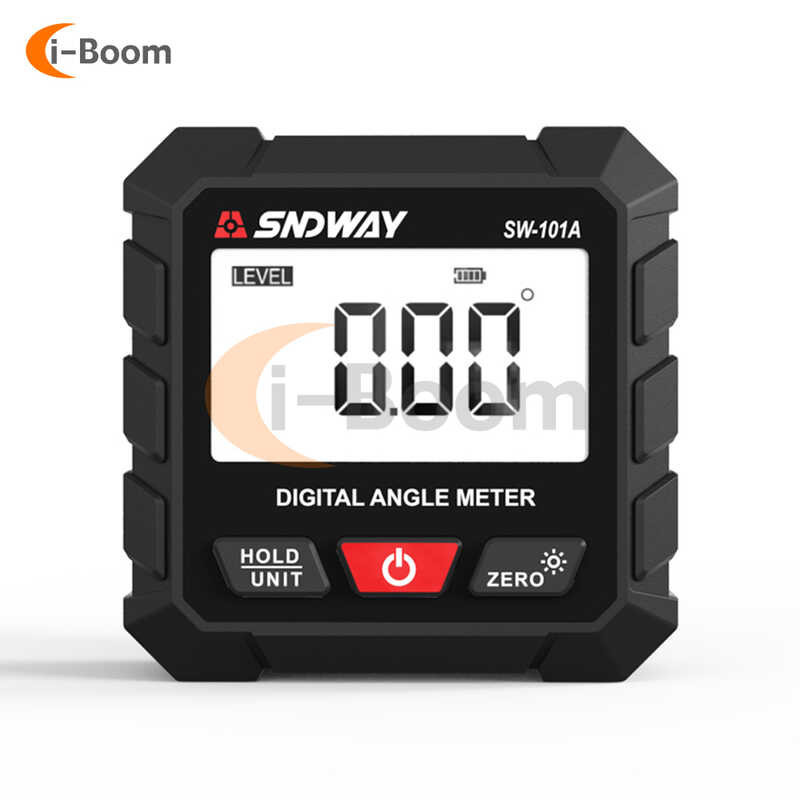 SW-101A Digital Inclinometer High Precision Electronic Angle Ruler Portable Level Protractors ...