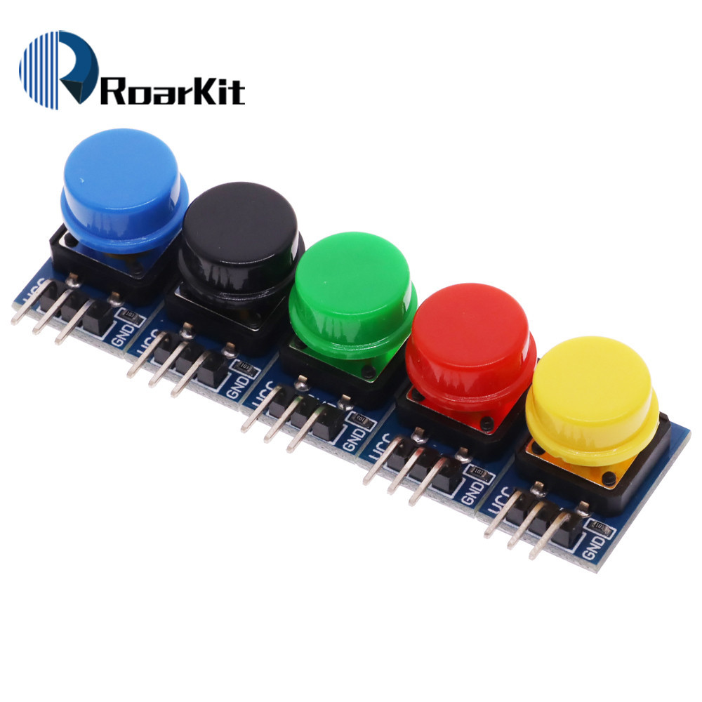 5Pcs 12X12MM Big Key Button Module Light Touch Switch With Gat High Level Output for Arduino or ...