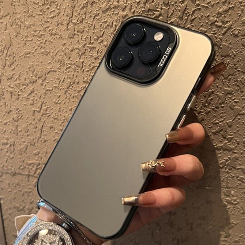 Luxury Colored Silver Matte Casing For iPhone 16 11 14 15 Pro Max 13 12 ...