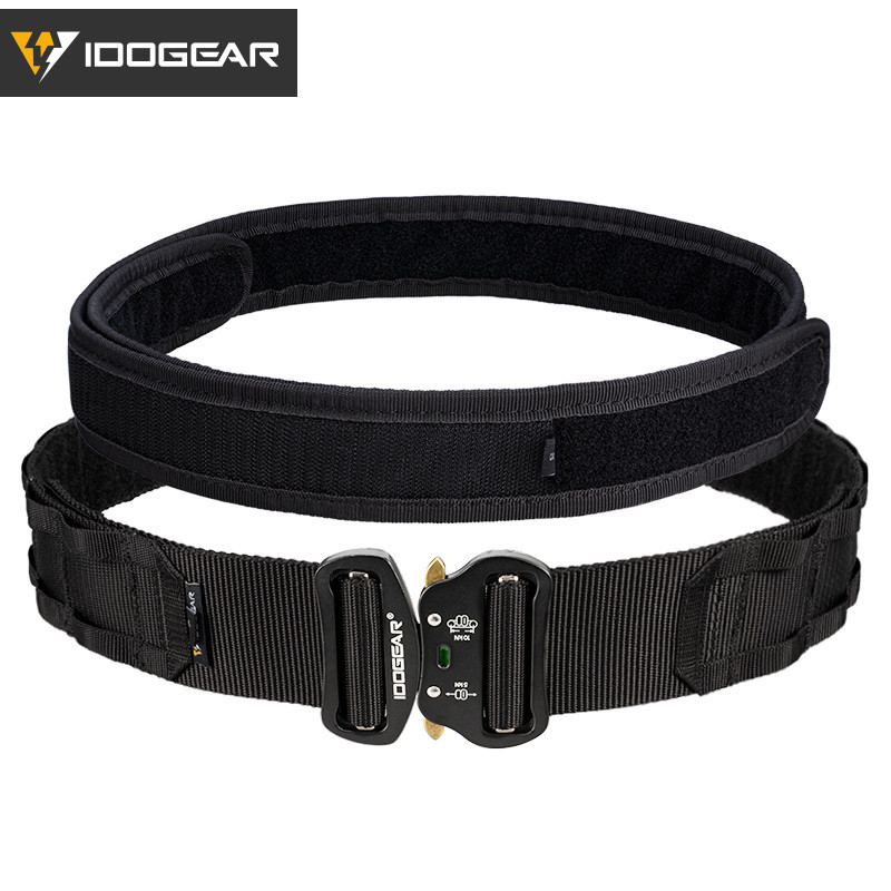 IDOGEAR (2") Belt Nylon belt Molle With Inner Belt Metal Buckle Mens ...