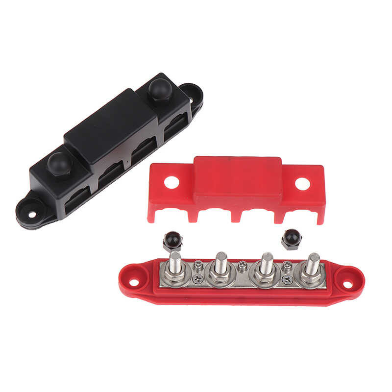 4 Post M8 M10 Power Distribution Block Terminal Screw Bus Bar High Current Wiring Stud Battery ...