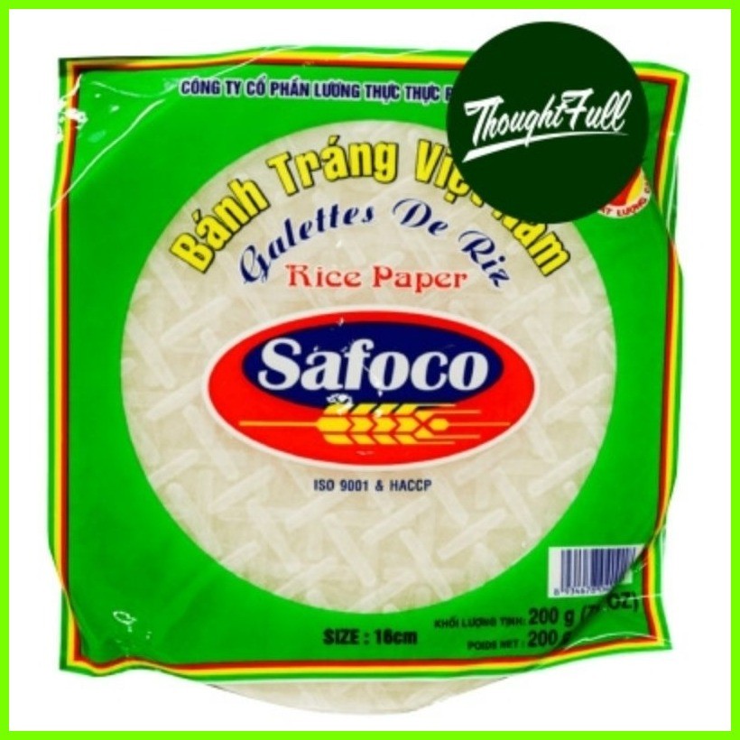 Safoco Vietnamese Rice Paper Wrapper for Spring Rolls (16cm and 22cm ...