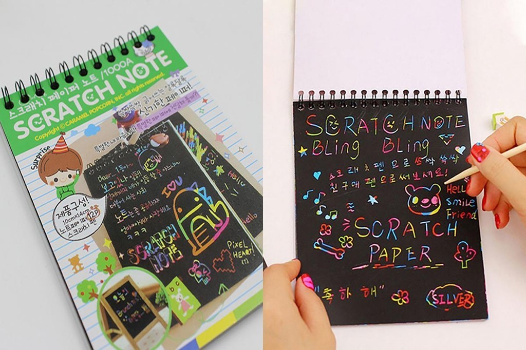 WT| Kids Rainbow Colorful Scratch Art Kit Drawing Painting Paper ...
