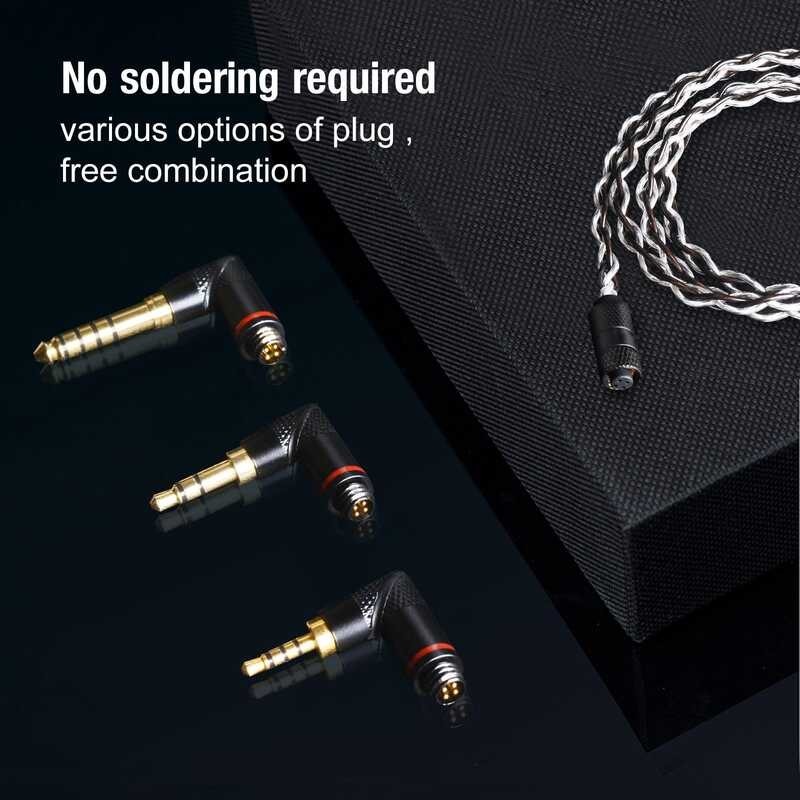 OKCSC Shaka OCC Awesome Earphone Cable 2.5mm 3.5mm 4.4mm L Plug 6N ...