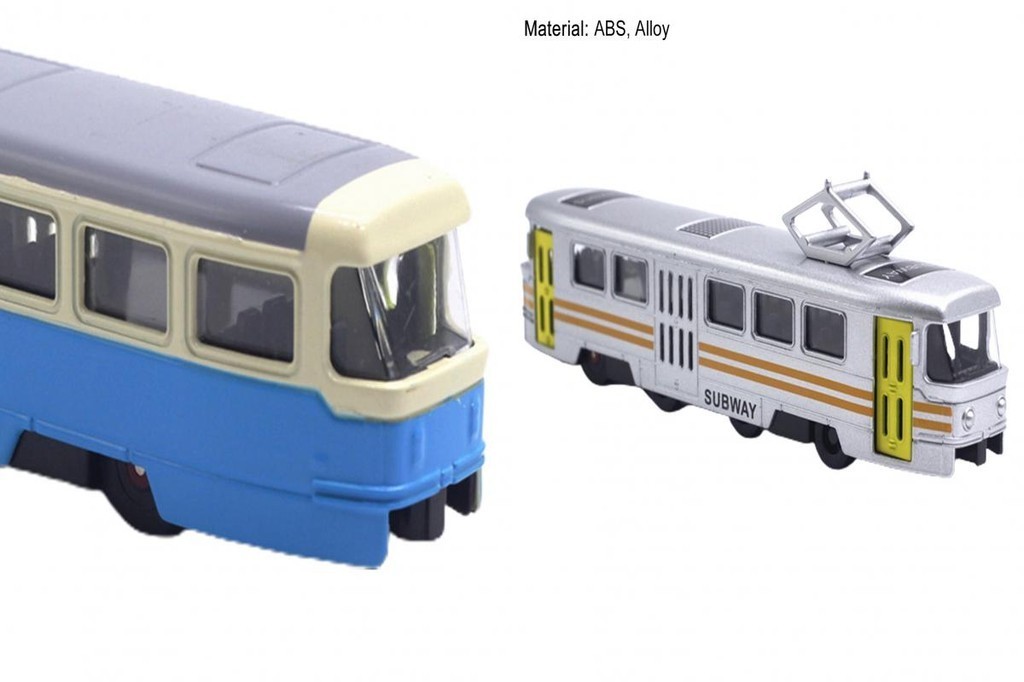 YX 1:90 Car Model Simulated Eye-Catching ABS Alloy Trolley Bus ...