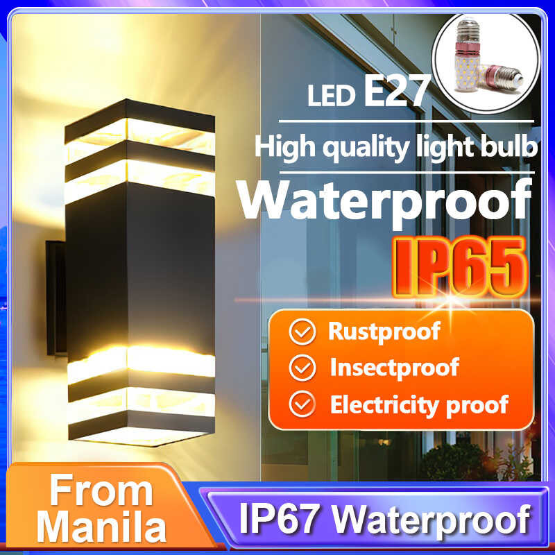 Lampu sa pader LED ng mga Nordic modernong dekorasyon labas na walang tubig liwanag IP66 E27 ...