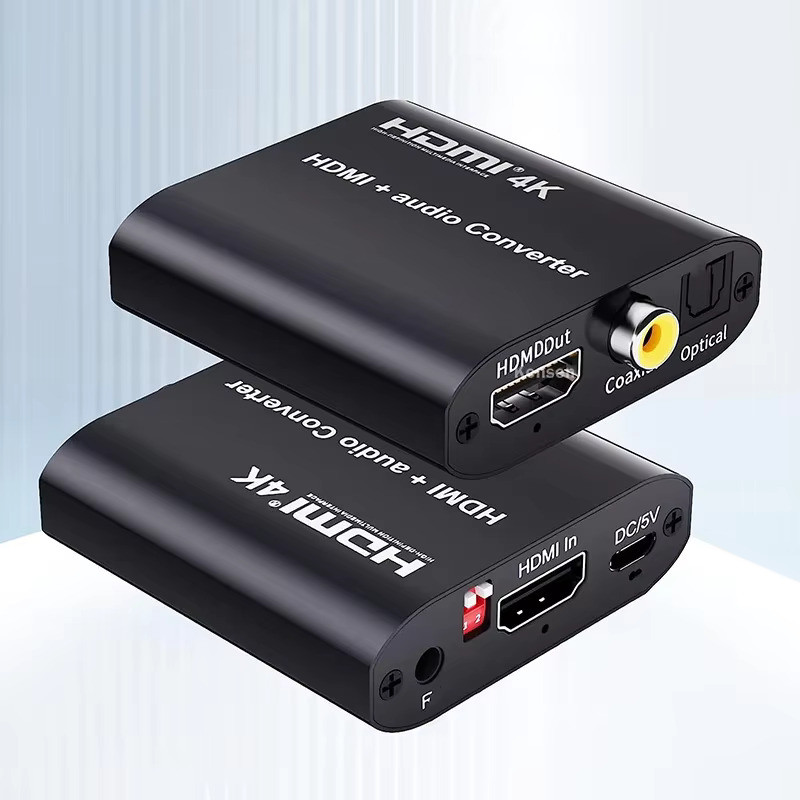 4K HDMI Audio Extractor Splitter with Toslink Coaxial Audio Out 4K 30Hz ...