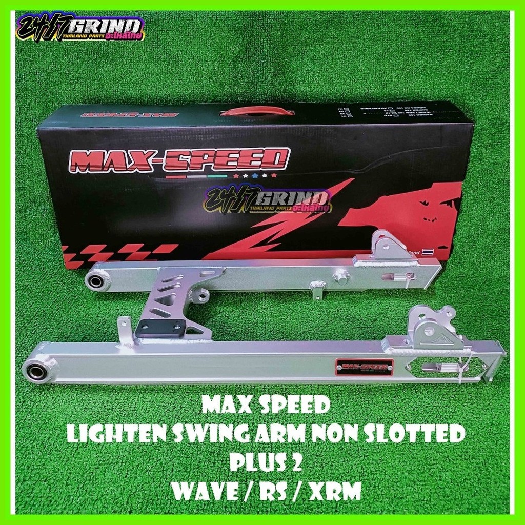 ⚽︎ ︎ MAX SPEED LIGHTEN SWING ARM NON SLOTTED PLUS 2 HONDA WAVE / XRM ...