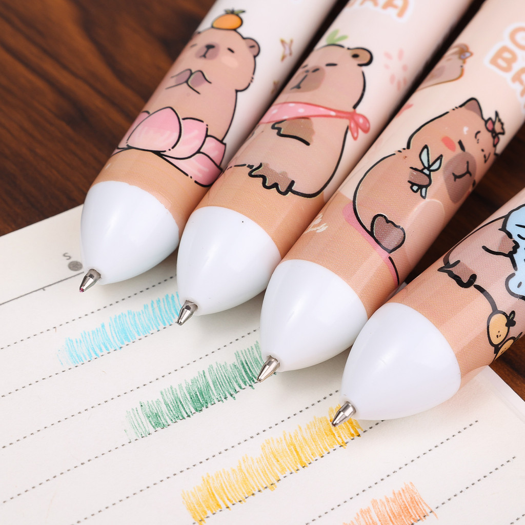 Cartoon Capybara 10 Colors Ballpoint Pen Student Stationery Gifts ...