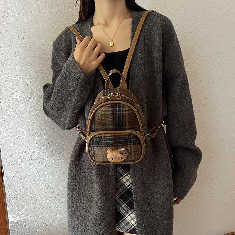 en cloth small backpack for girls, Instagram student backpack, hand ...