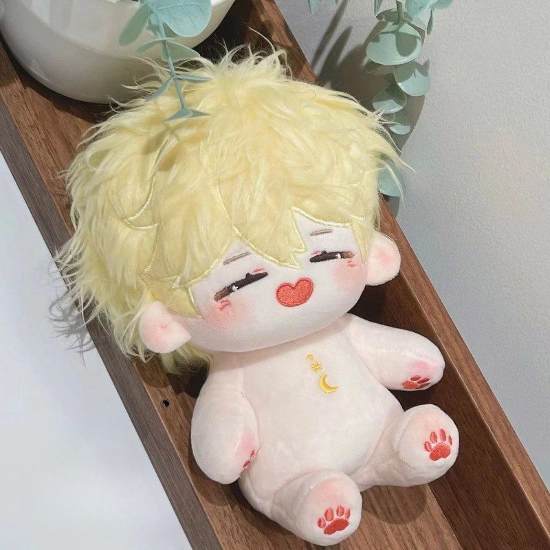 20CM Doll Genshin Impact Aether Plushie Plush Doll Cotton Clothes ...