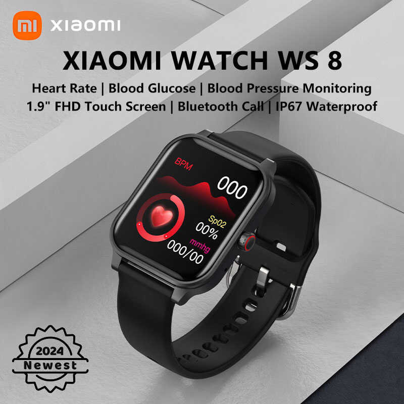 Xiaomi Ws8 Smart Watch 2024 Original 24-Hour Health Monitoring Heart ...