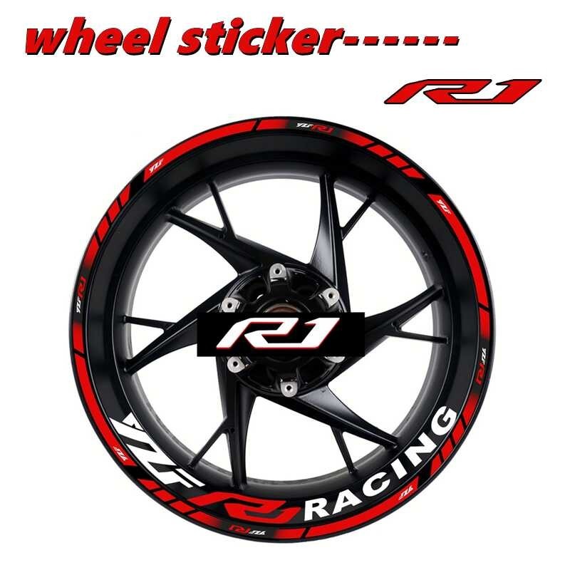 Para sa Yamaha YZFR1 Motorcycle Decal Set Decorative Wheel Hub Yzf R1 ...