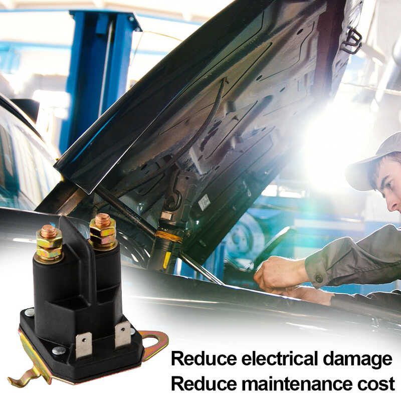 12V Motorcycle Starter Relay 100A Starter Motor Relay Motor Start Relay ...