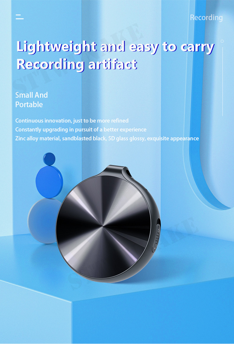 Built-in Magnet Spy Mini Voice Activated Recorder Small Hidden Digital ...