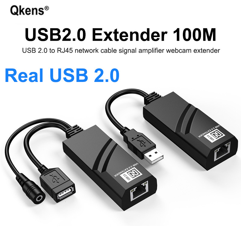 USB 2.0 Network Extender Over Rj45 Cat5e Cat6 Ethernet Cable 100M for ...