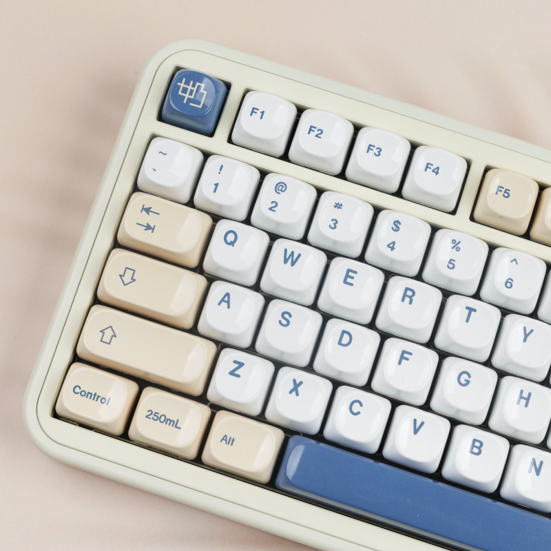 Soymilk Keycaps Imitation Ceramic Keycaps MOA Profile DYE-SUB Smooth ...