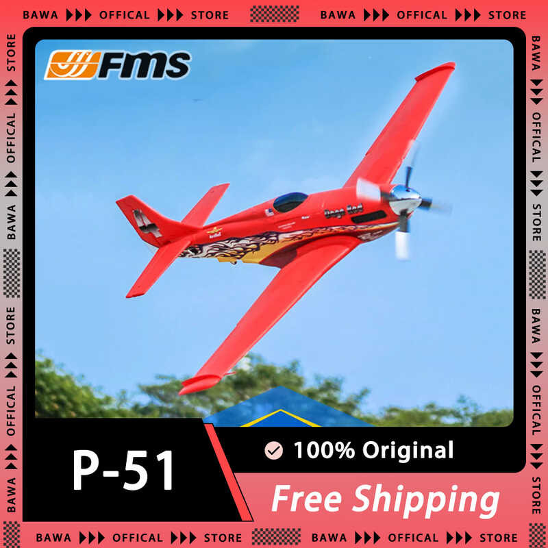 FMS 1100mm P-51 Explorer PNP w/[UNK]Reflex[UNK]V2Remote Control 3D Model Airplane Fixed Expanded ...