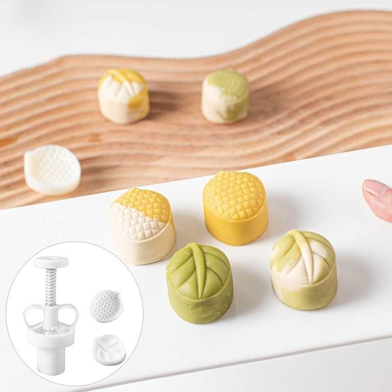 XX9B Plastic Mooncake Stamp Cute Durian Shape Mooncake Mold Festival ...