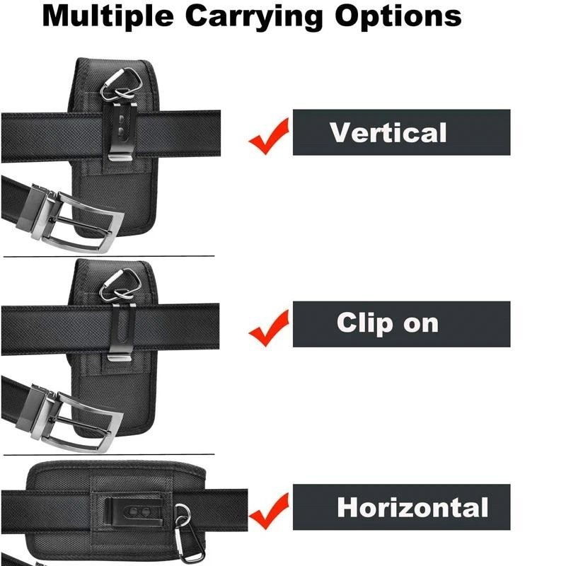 Mobile Phone Bag Belt Clip Waist Phone Pouch for 3.5-6.3 Inch Oxford ...