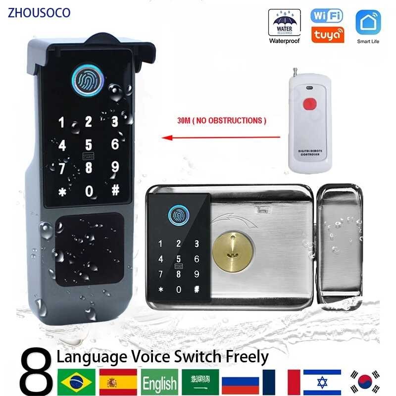 450 Smart Lock Ng Mga Daliri Sa Labas, Double-Sided Digital Electronic ...