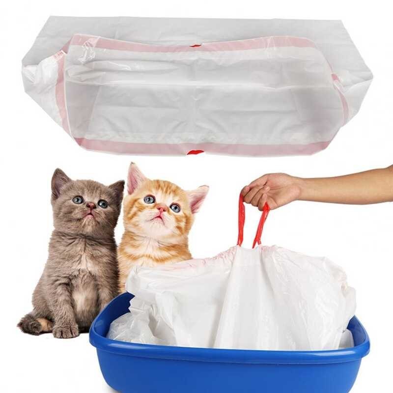 10Pcs Cat Litter Bag Convenient Cat Toilet Litter Box Liners Box Bag ...