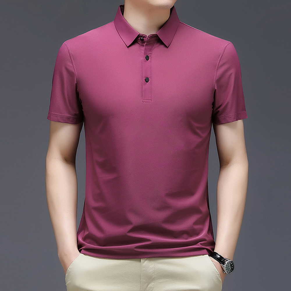 Korean style High Quality Men's Shortsleeve Casual Polo Shirt For Man ...