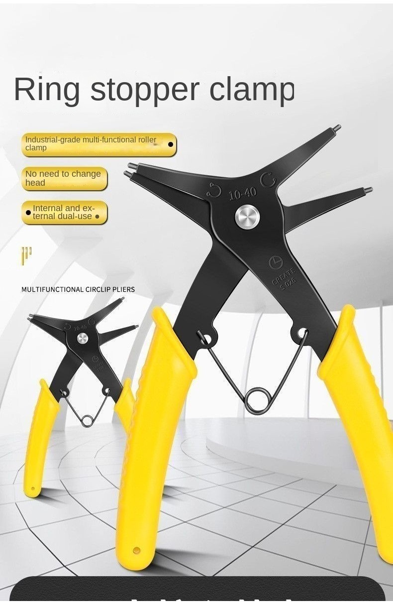 Two-in-one dual-purpose spring pliers inside and outside the spring ...