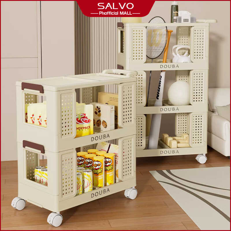 SALVO Moving Rack 2/3/4/5 Tier Utility Cart Kitchen Trolley ...