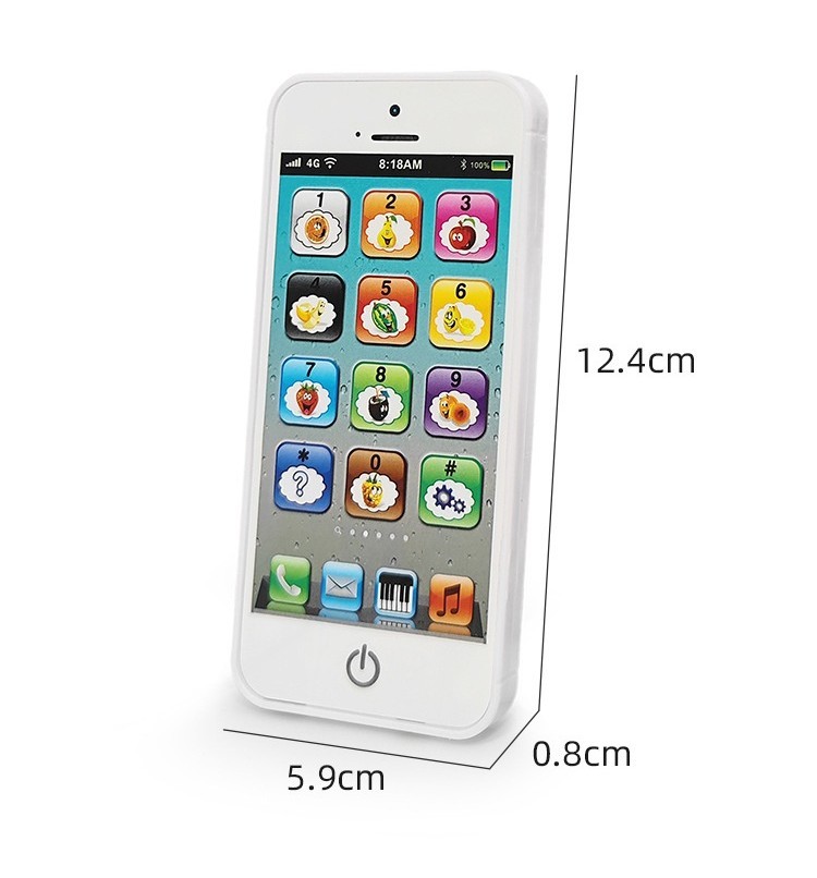 Kids Rechargeable Learning Mobile Phone Toy with Music Light Baby ...
