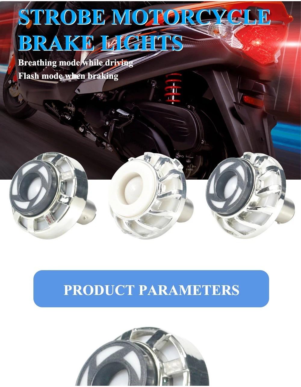 Motorcycle Warning Lamp Angel Eye Motorcycle Headlight 1157 Brake Tail ...