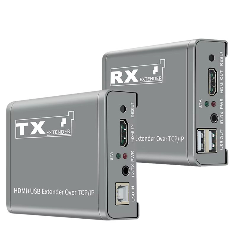 250M HDMI KVM Extender over IP 1080P@60Hz HDMI USB Extender Support one ...