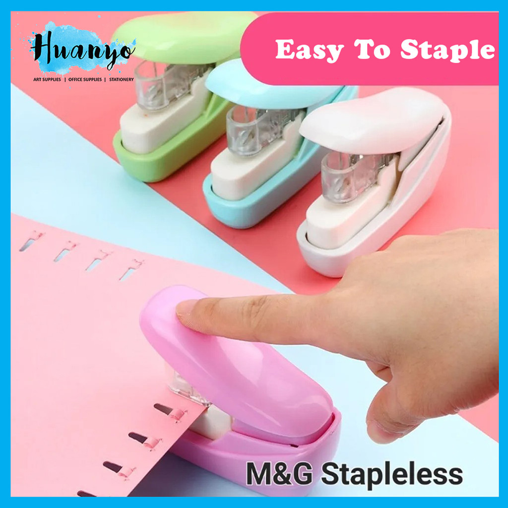 M&G Staple Free Stapleless Stapler Eco Paper Binding Binder Paper Clip ...