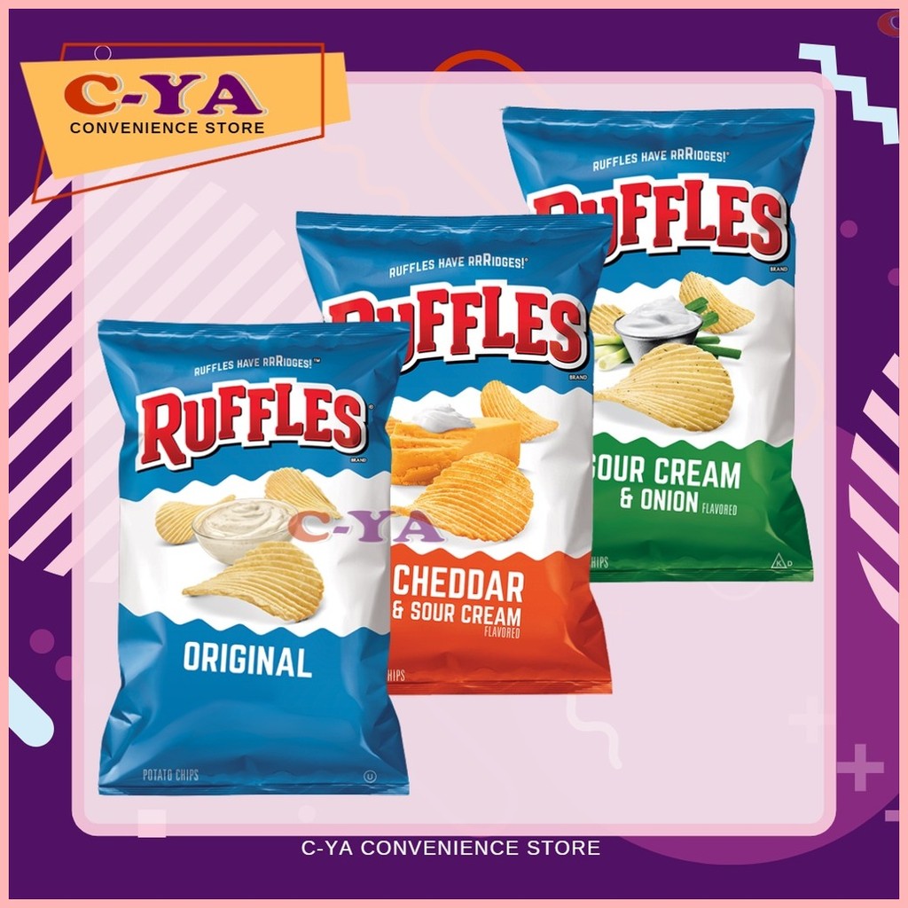 ๑ ♞,♘RUFFLES RIDGES POTATO CHIPS 184G | Shopee Philippines