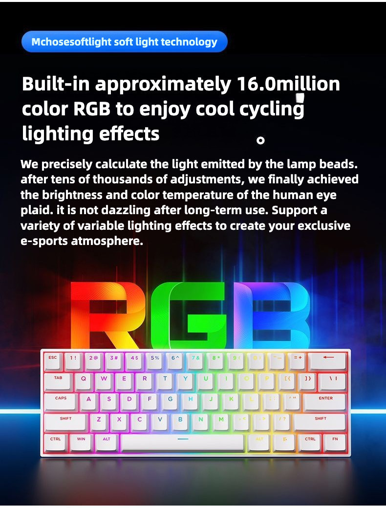 MCHOSE Ace60 Pro ACE68 Magnetic Switch Rapid Trigger Mechanical ...