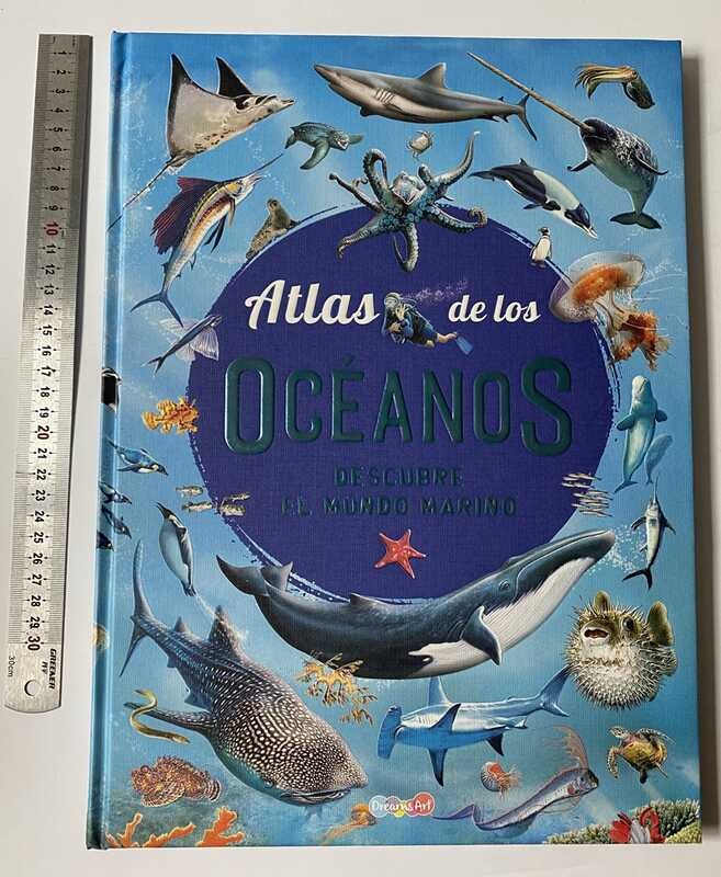 Spanish ocean Atlas - large format illustrated picture book by alas de ...