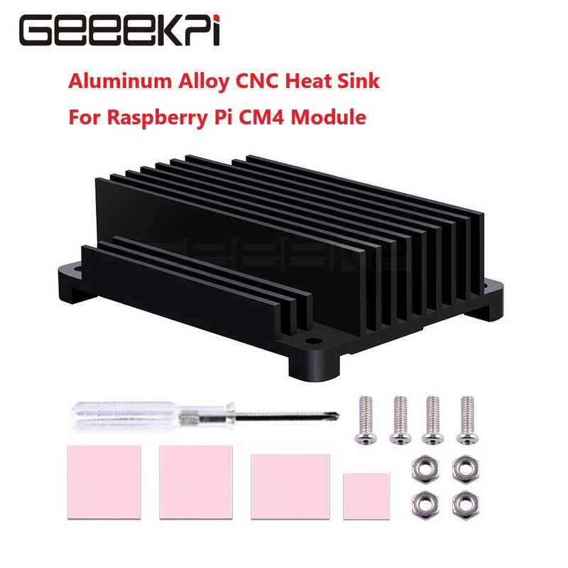 Aluminum Alloy CNC Sink Passive Heat Na Walang Fan Para Sa Raspberry Pi Cm4 Module | Shopee ...