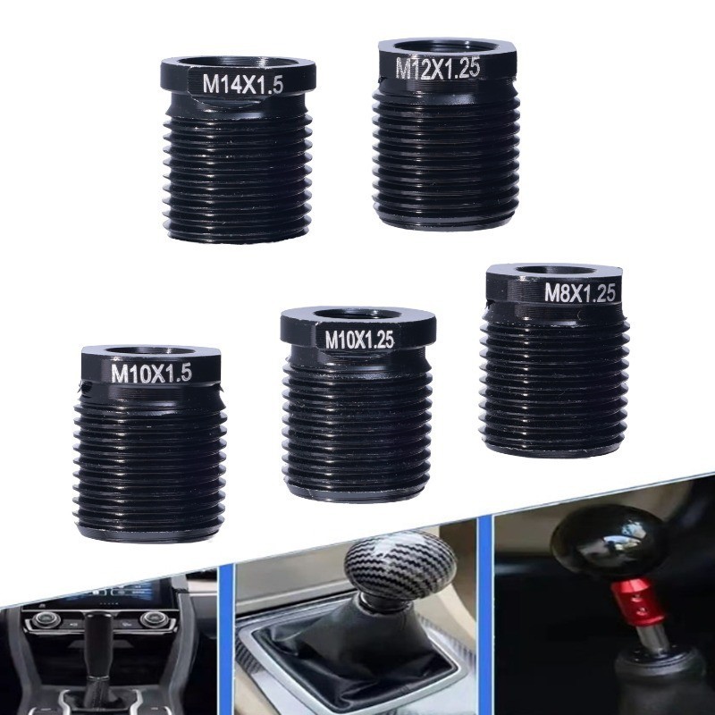 Universal Shift Knob Converter - Aluminum Alloy Shift Knob Adapter ...