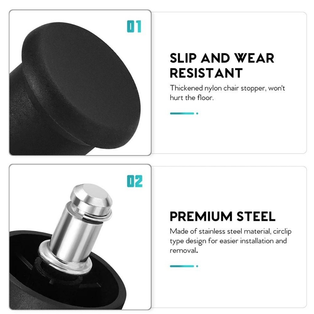 Rolling Chair Feet Replacement Office Chair Wheels Stopper Office Chair ...