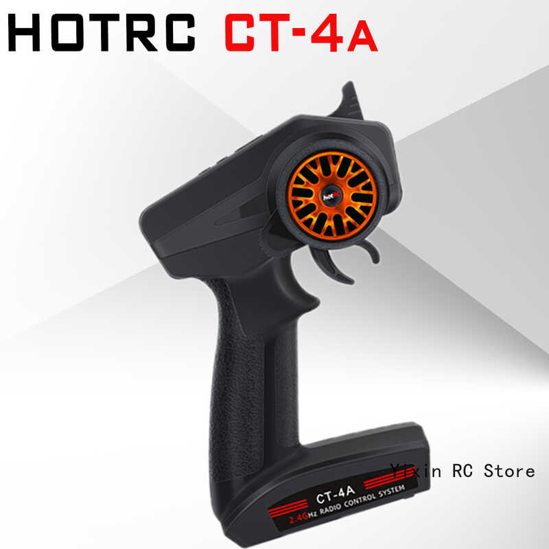 HOTRC CT-4A 2.4GHz 4CH Radio System Transmitter Remote Control gamit ang F-04A Receiver para sa ...