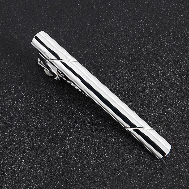EFAN New Silver Gold Black Blue Copper Necktie Clip Formal Men's ...