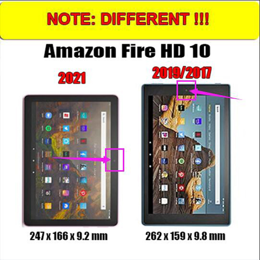 For Amazon Fire HD10 HD 10 Plus HD10+ 2023 2021 2019 2017 10.1" 13th ...