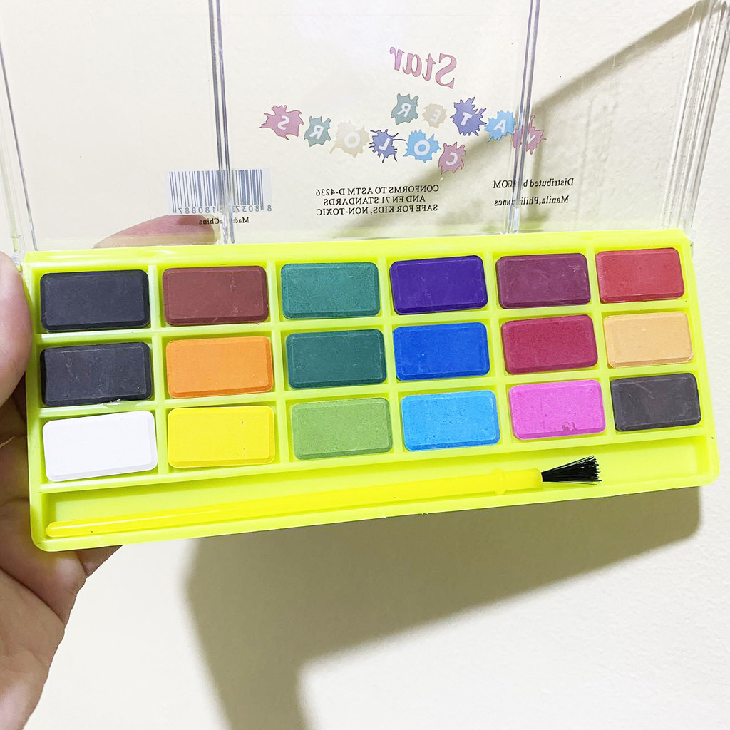 One Home Palette Star Water Color Paint School Supplies (18 Colors ...