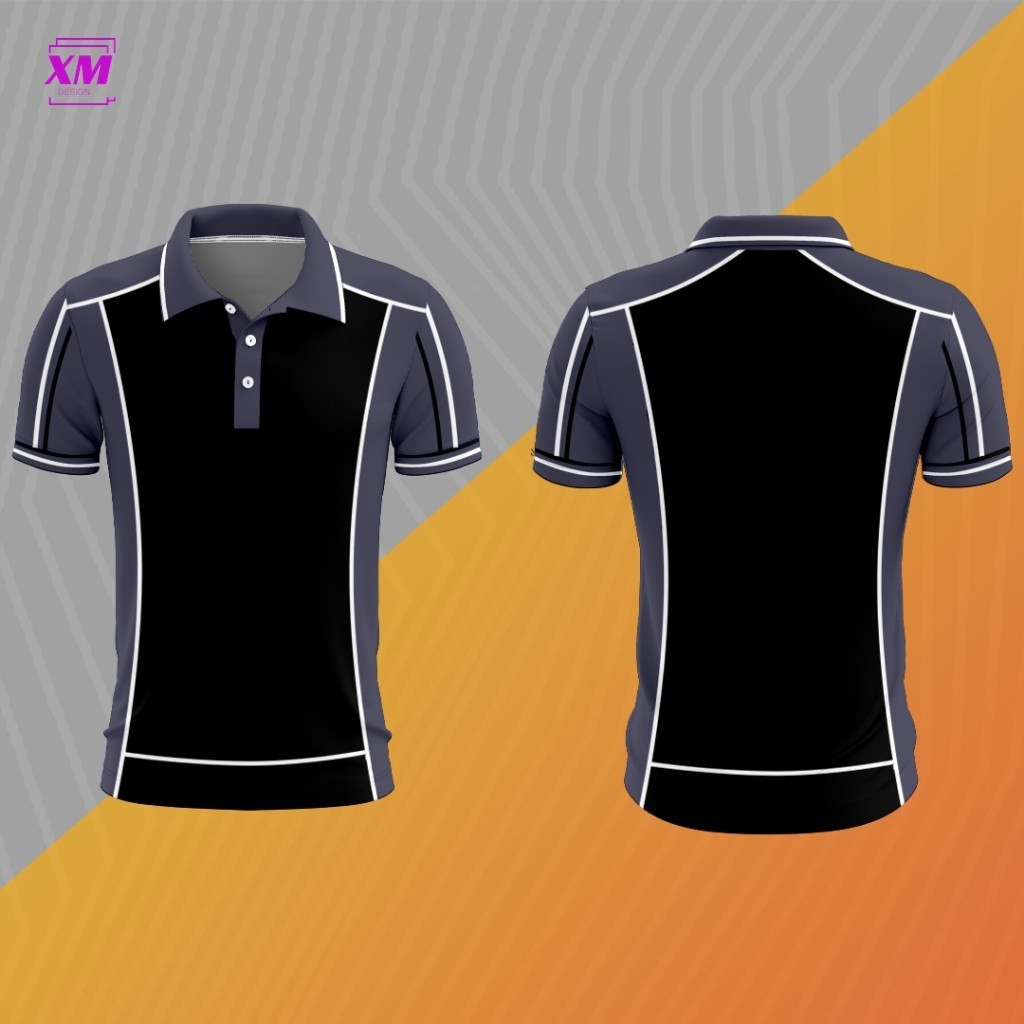 MYGIFT Special Combination Customized Unique Line Polo Shirt Uniform ...