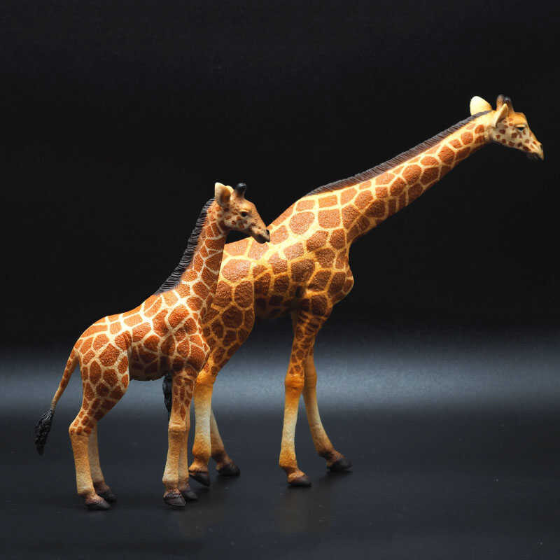 Tt Simulasyon Ng Animal Wild Miniature Giraffe Model PVC Plastic Para ...
