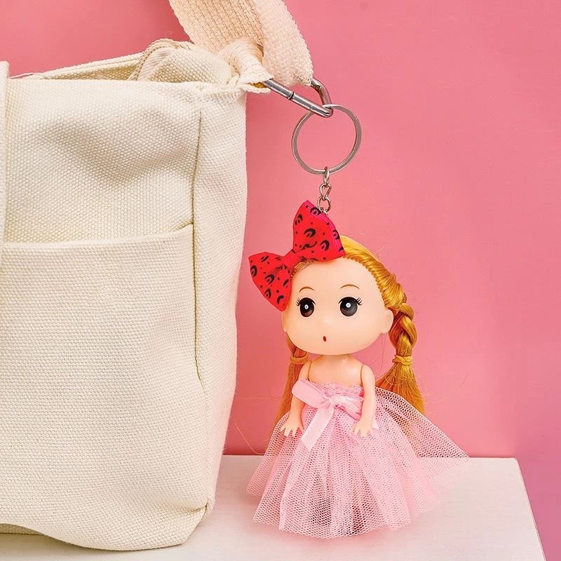 AMY Cartoon Boxed Princess Doll Keychain Cute Backpack Keychain school ...