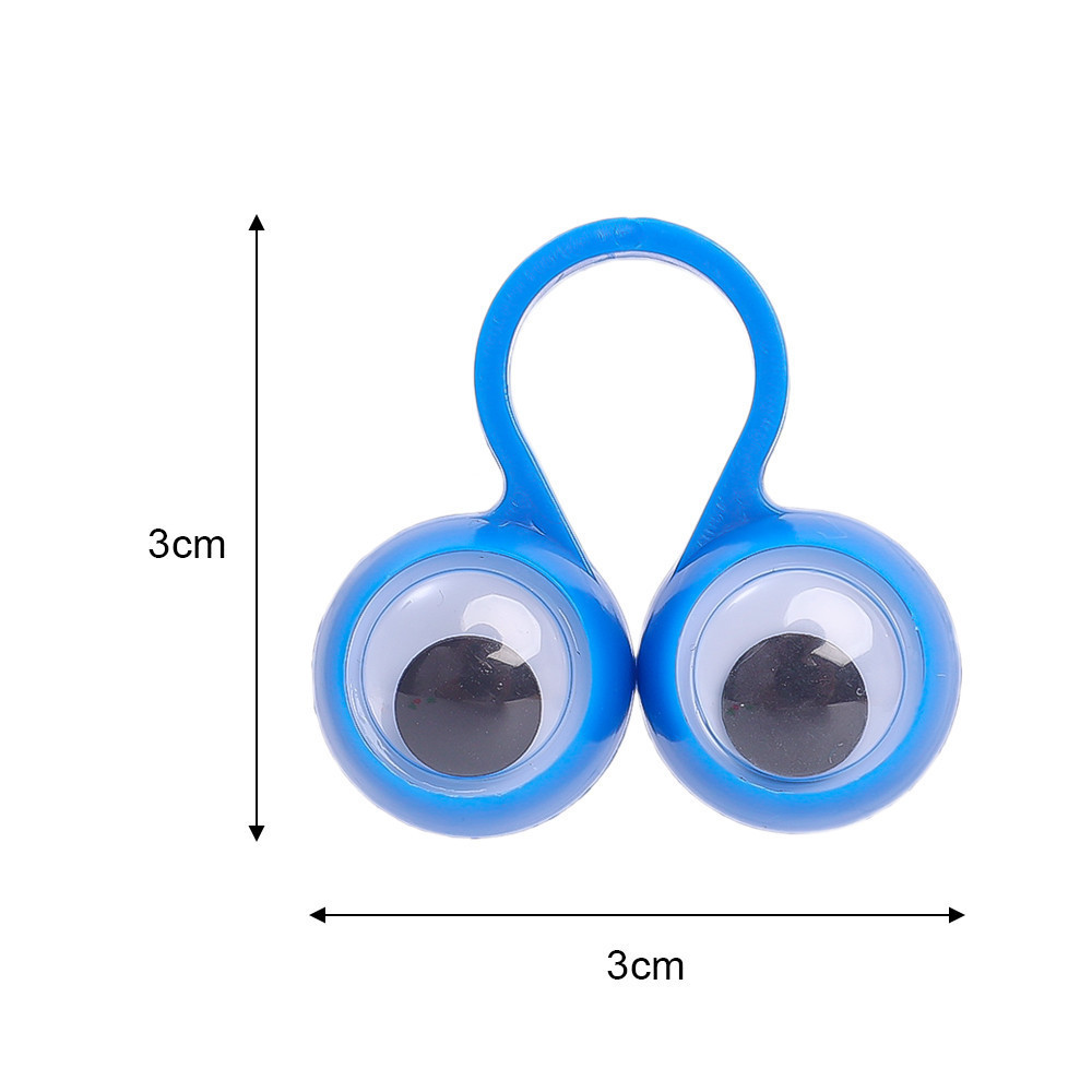 Random Colors Creative Wiggly Eye Finger Puppets Set Eye on Rings ...